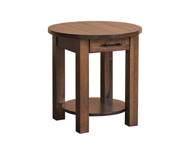 Barn Loft Round End Table | Green Acres Home Furnishings